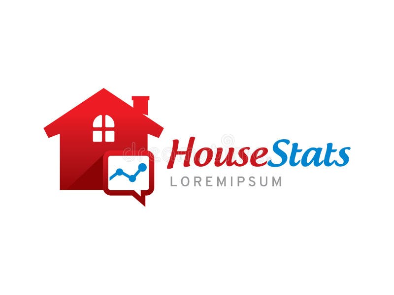 House Stats Logo Symbol or Icon Template Stock Vector - Illustration of ...