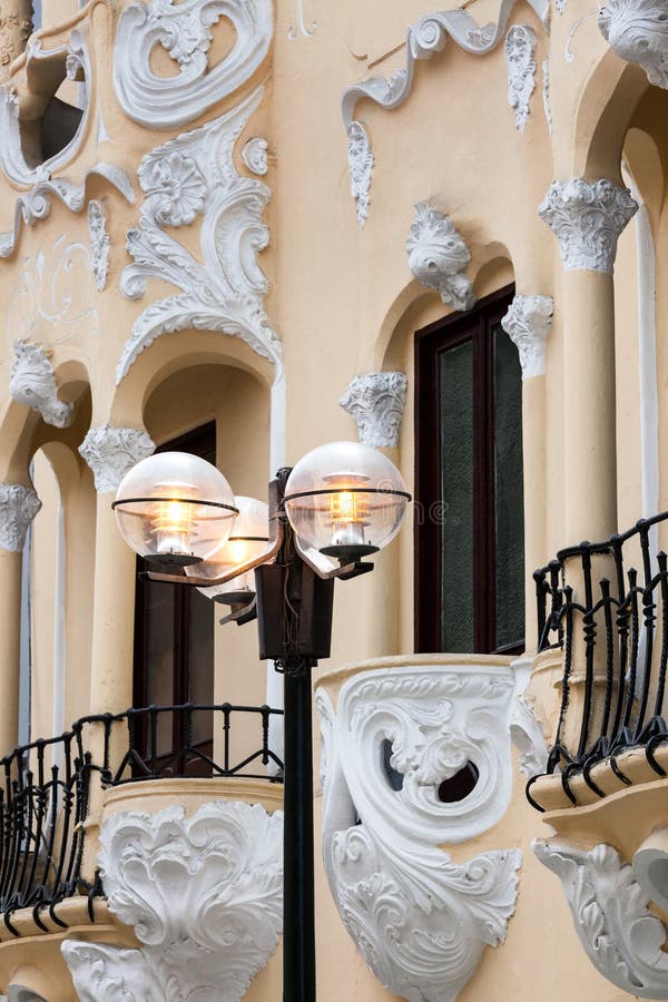 House and street light stock image. Image of glass, concepts - 86391965