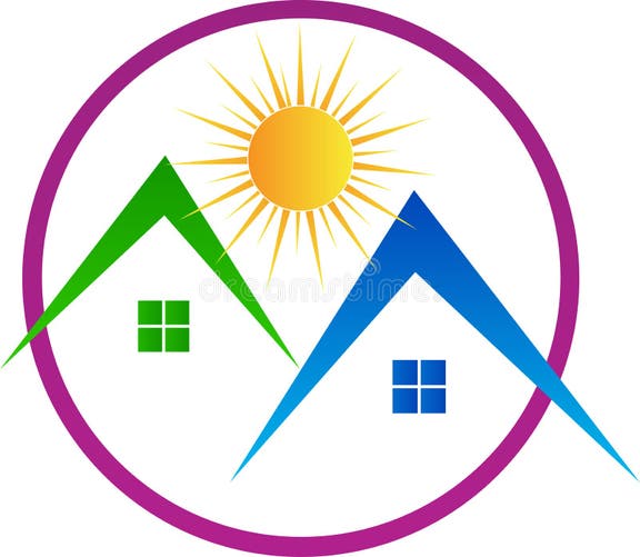 Family House Sun Clip Art Stock Illustrations – 149 Family House Sun ...