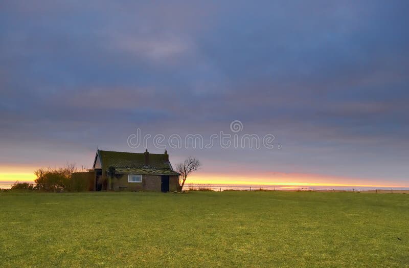 House with sunset stock image. Image of house, picturesque - 759721