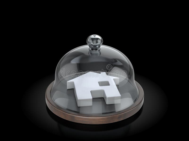 Glass Dome House Protection Stock Illustrations – 127 Glass Dome House ...