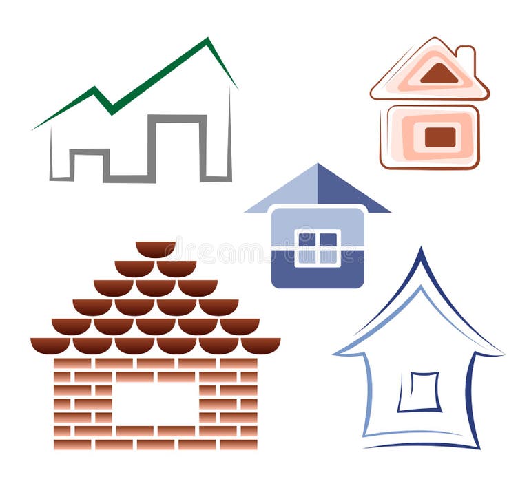 House symbols stock vector. Illustration of creative - 24928447