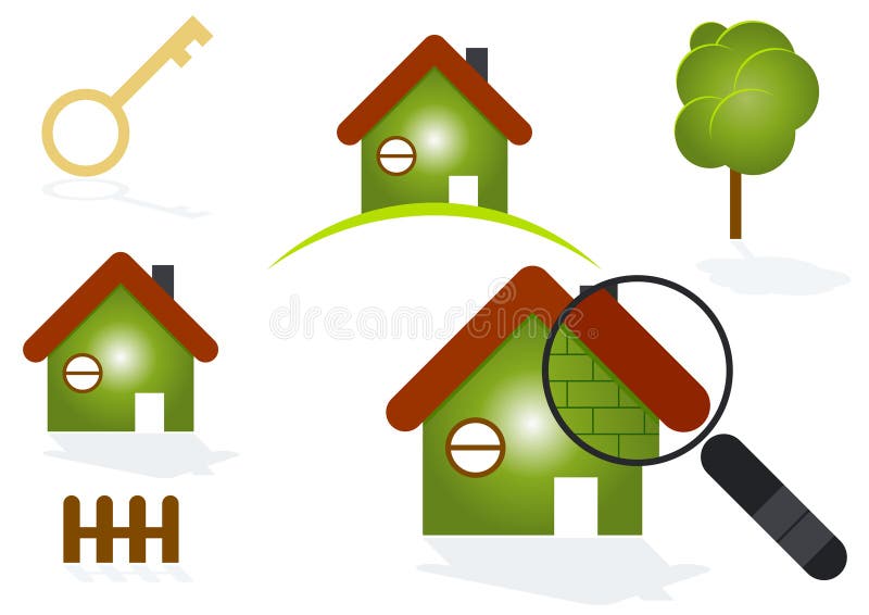 House symbols stock illustration. Illustration of real - 7374086