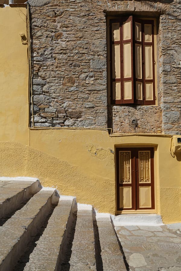 House in Symi Island, Greece Stock Photo - Image of mediterranean ...