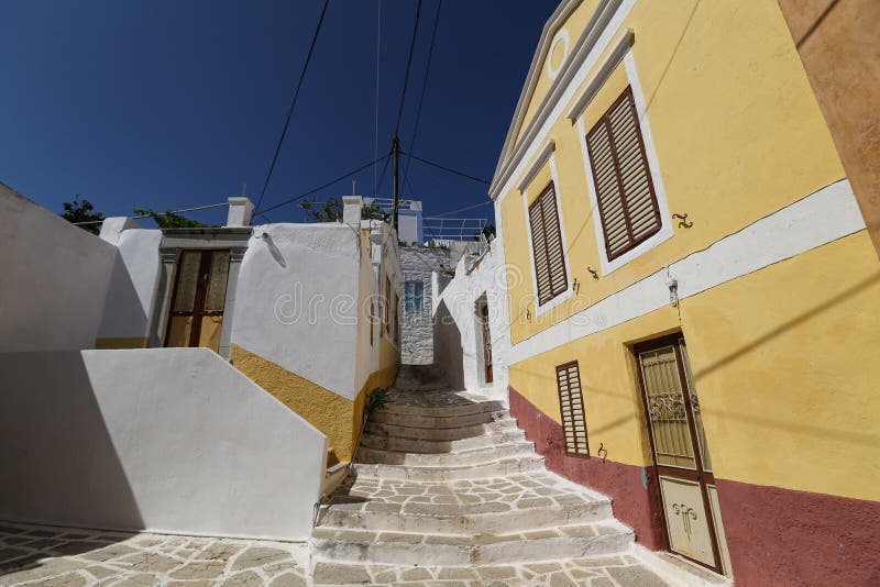 House in Symi Island, Greece Stock Photo - Image of aegean, island ...