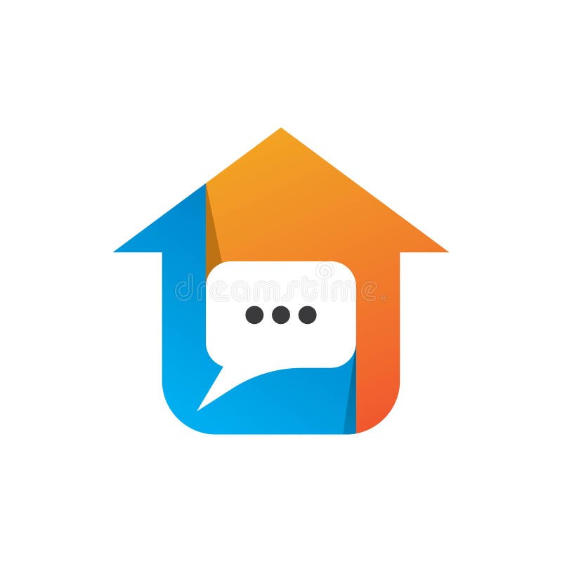 House Talk Logo Images Illustration Stock Vector - Illustration of ...