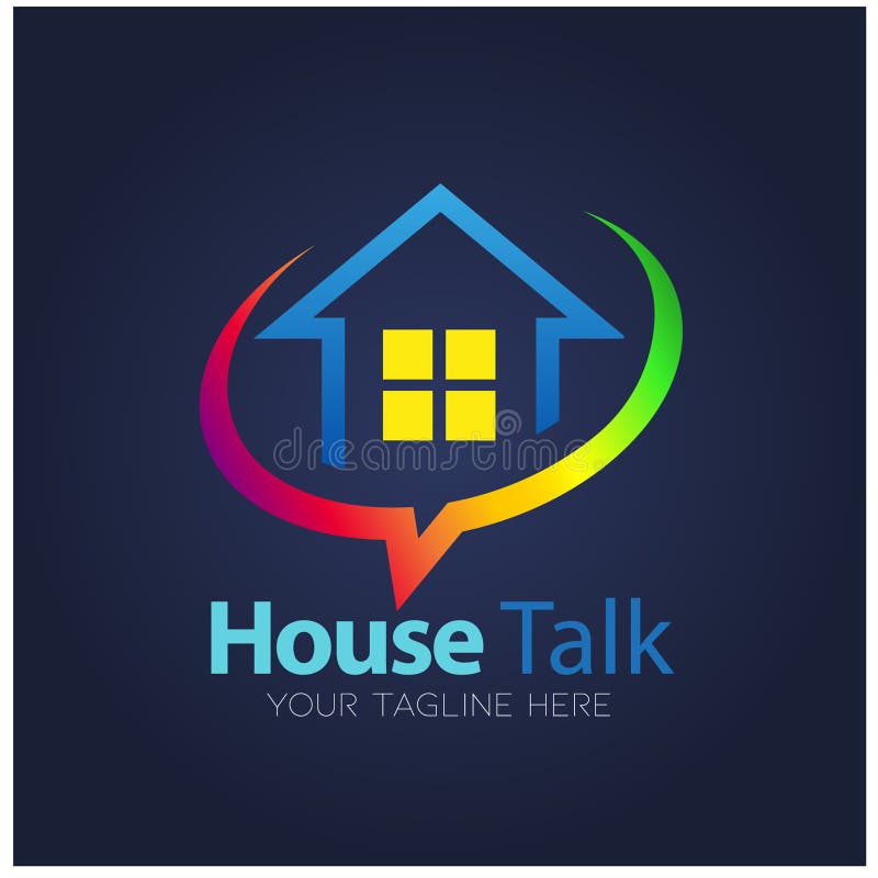 House talk symbol. stock vector. Illustration of dialog - 163873260