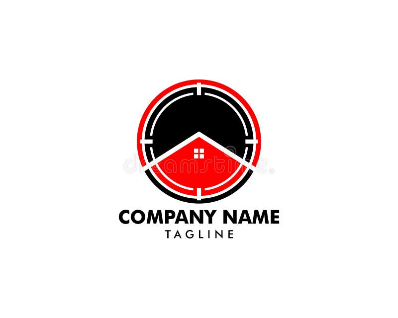 House Target Logo Template Design Vector Stock Vector - Illustration of ...