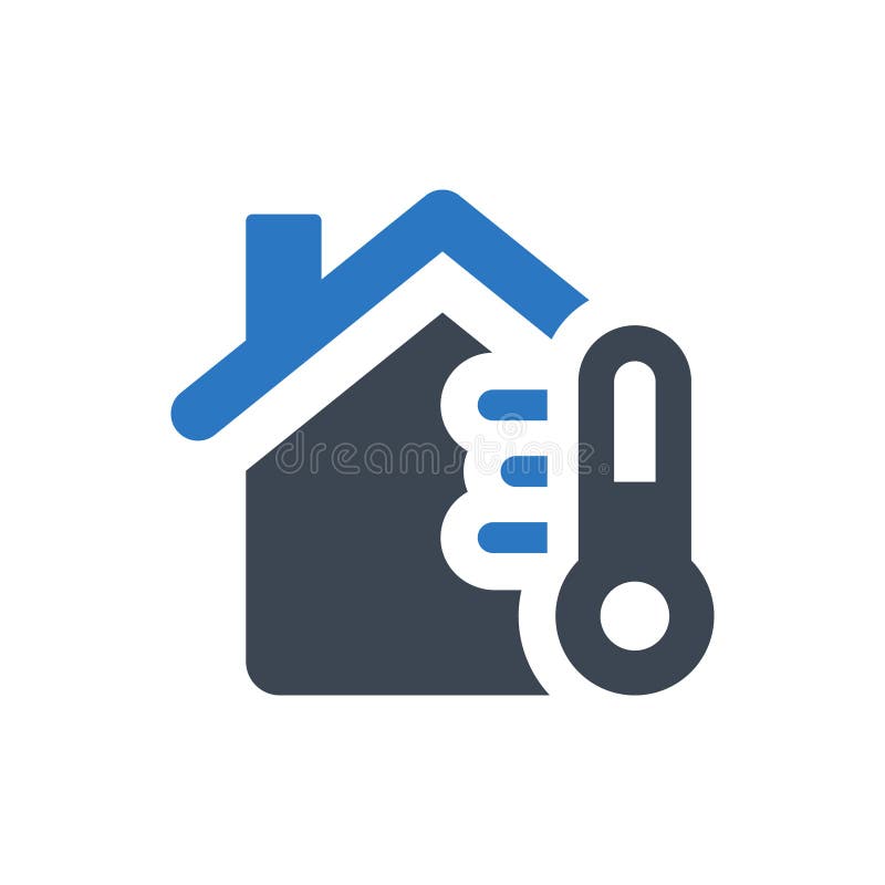 House temperature icon stock vector. Illustration of heat - 223751865
