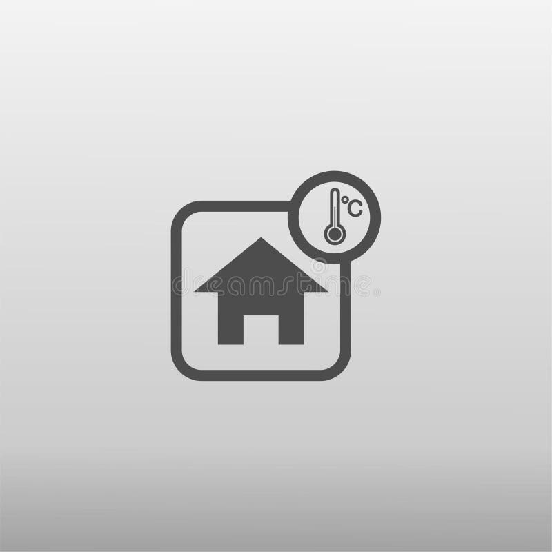 House temperature icon stock illustration. Illustration of locked ...
