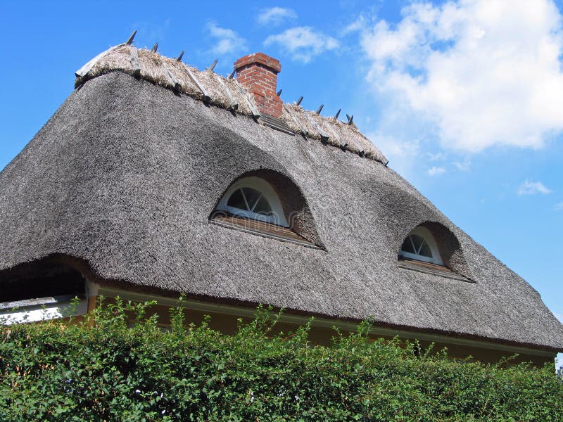 House with thatched roof stock image. Image of house, straw - 2839355