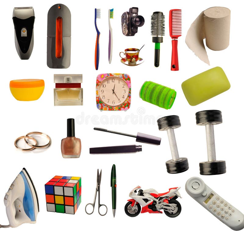 Big collection of objects stock photo. Image of glasses - 7491558