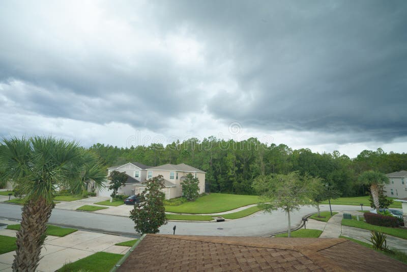 House and thunder storm stock image. Image of roof, camera - 230624631