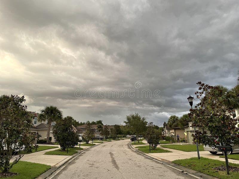 House and thunder storm editorial image. Image of cloudy - 256063825