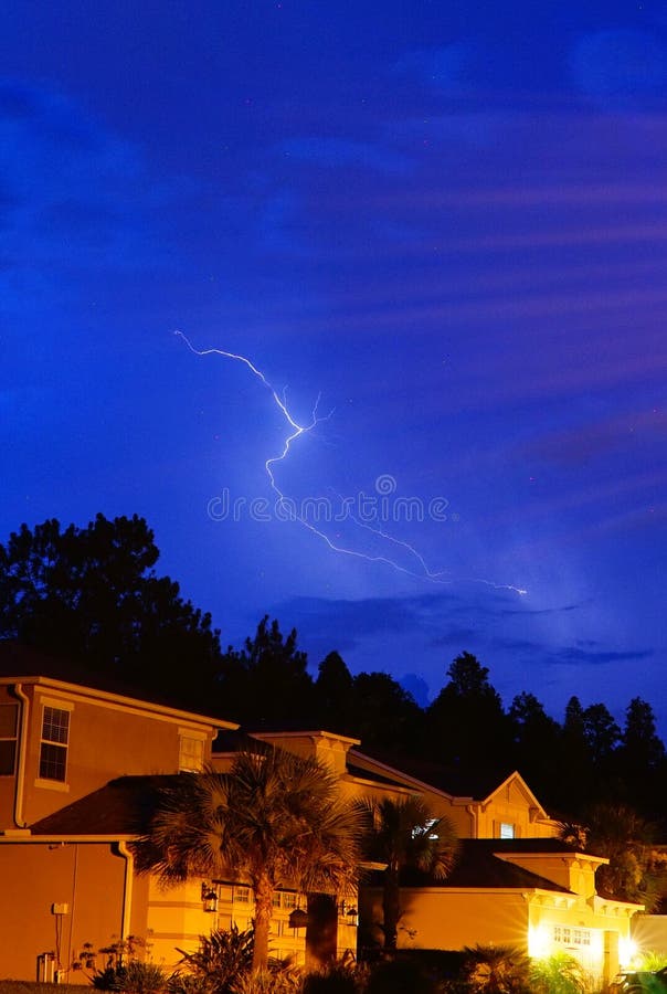 House and thunderstorm stock image. Image of daylight - 119332413
