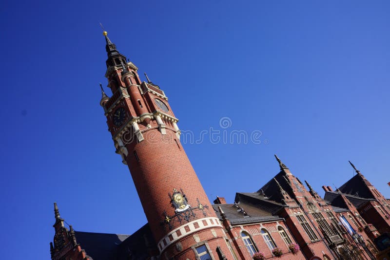 House with a Tower Made of Bricks Stock Photo - Image of travel ...