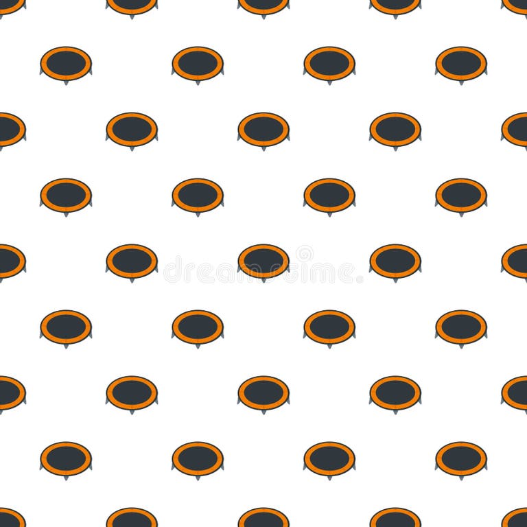 House Trampoline Pattern Seamless Vector Stock Vector - Illustration of ...