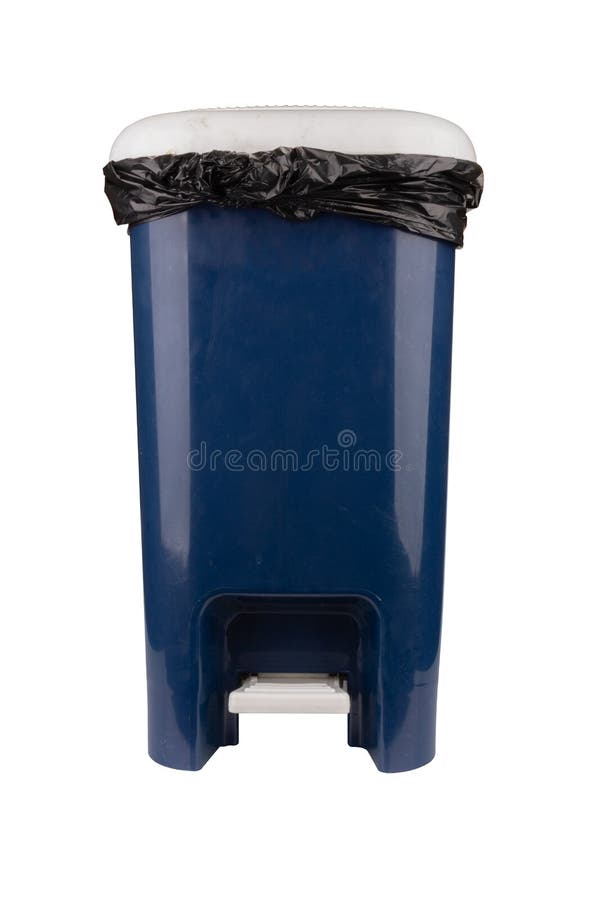 House Trash Rubbish Bin Isolated on White Background Стоковое Фото ...