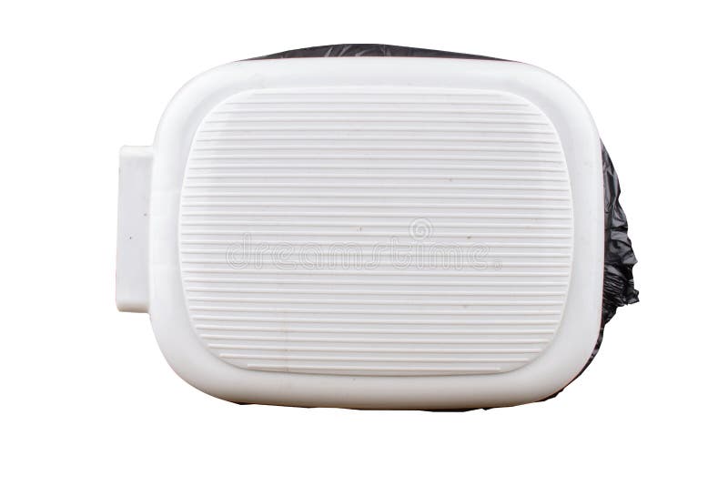 House Trash Rubbish Bin Isolated on White Background Stock Photo ...