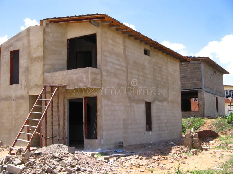 House Two Levels Process Construction Stock Photos - Free & Royalty ...