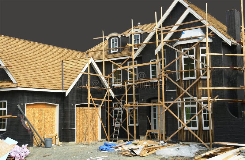 House Under Construction stock photo. Image of residence - 8569986