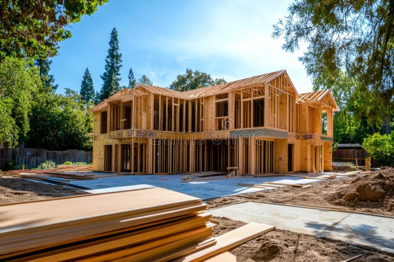 House Under Construction Captivating Photography of a Building Project ...