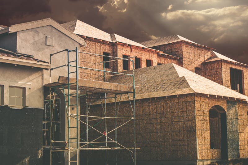 House Under Construction stock image. Image of urban - 43061817