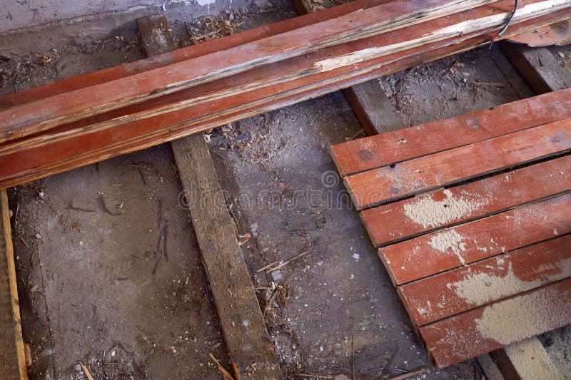 The House is Undergoing Renovation Work To Replace the Old Wooden ...