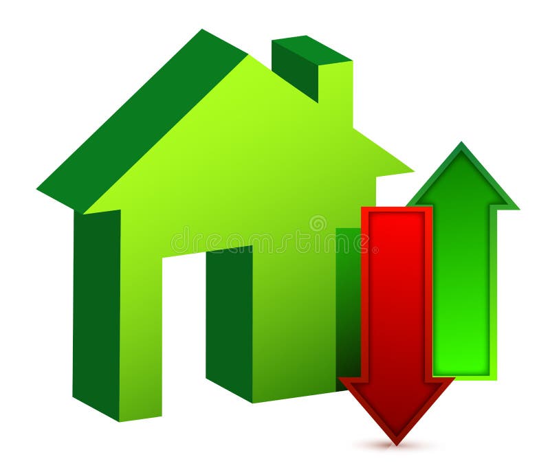 House upload and download stock illustration. Illustration of icon ...