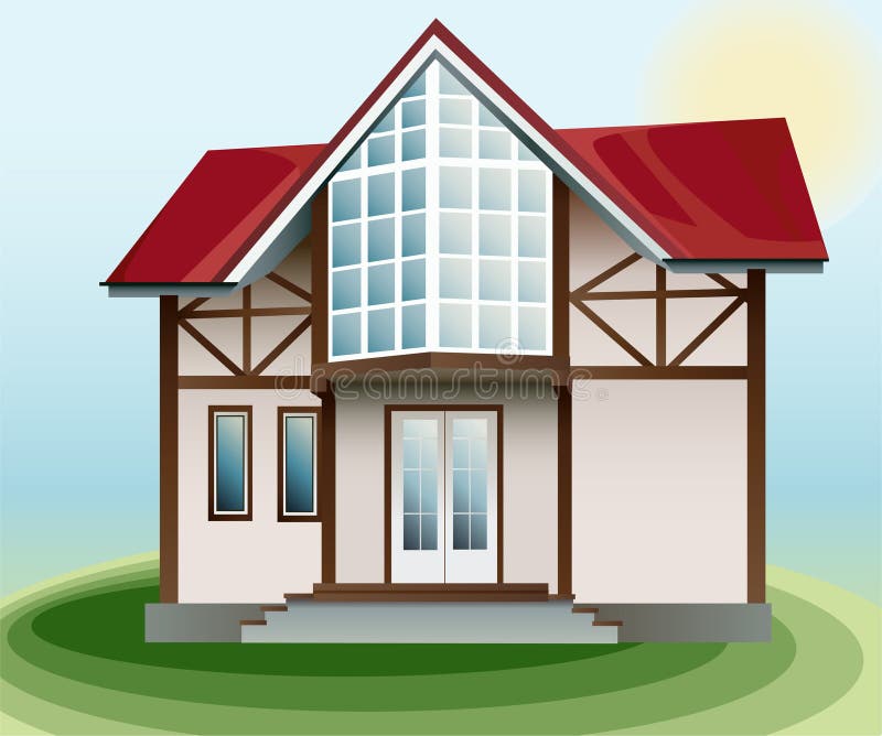 House vector stock vector. Illustration of model, isolated - 7228144