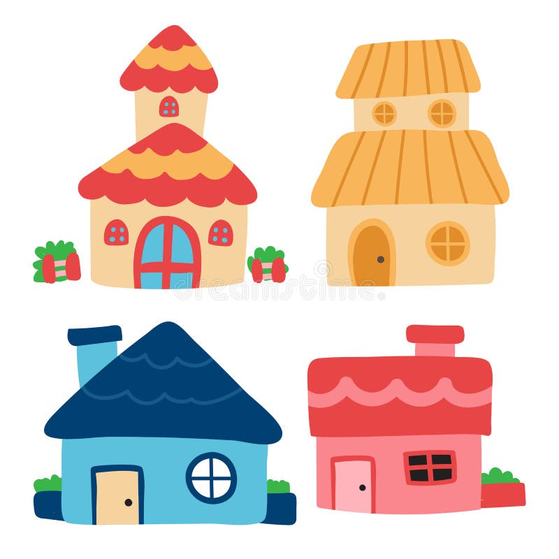 House Vector Collection Design Stock Vector - Illustration of home ...