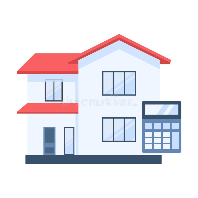 House Vector Icon in Flat Style Isolated on White Background. Stock ...