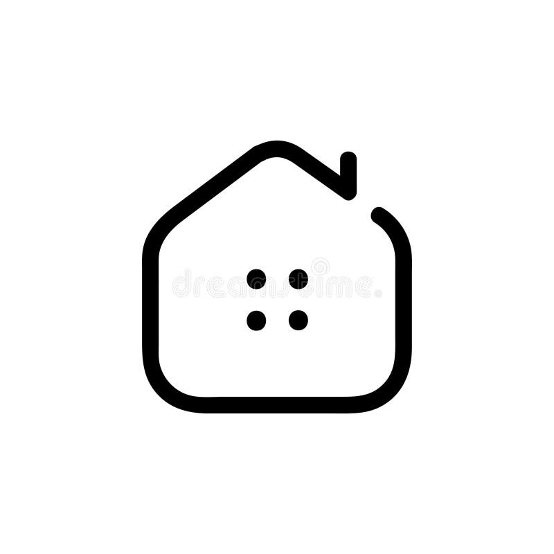 House Vector Icon. Isolated on White Background. Stock Vector ...
