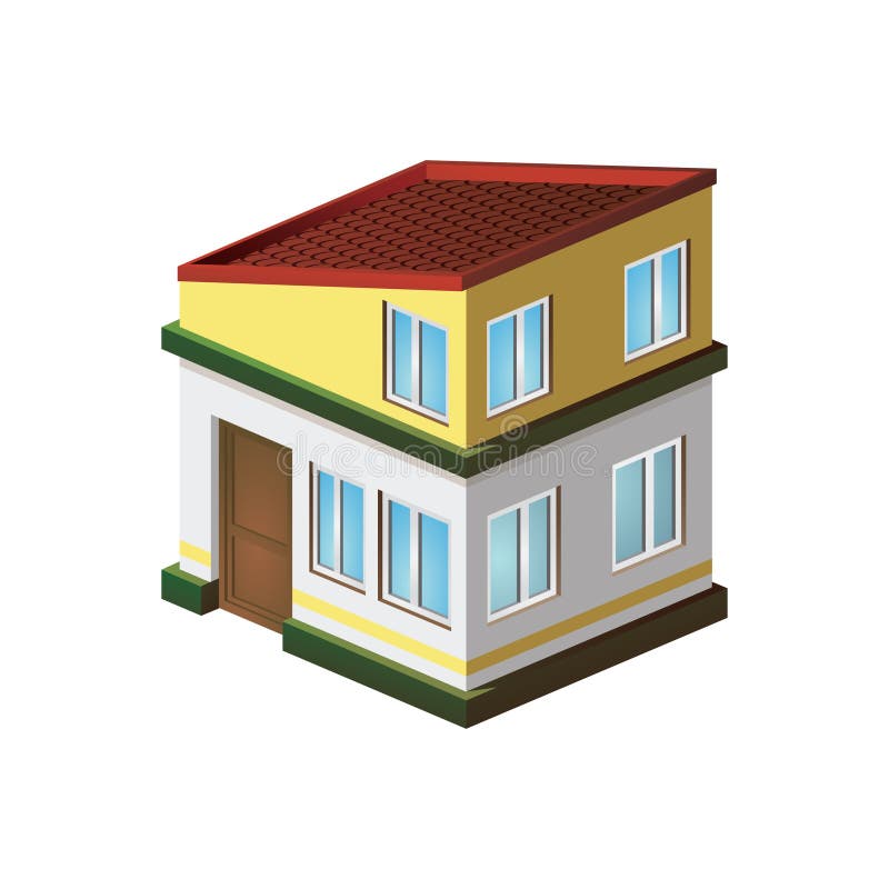 House. Vector Illustration Decorative Background Design Stock ...