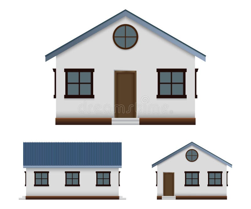 House Vector Image Set In Three Point Of View Stock Image - Image: 31336171