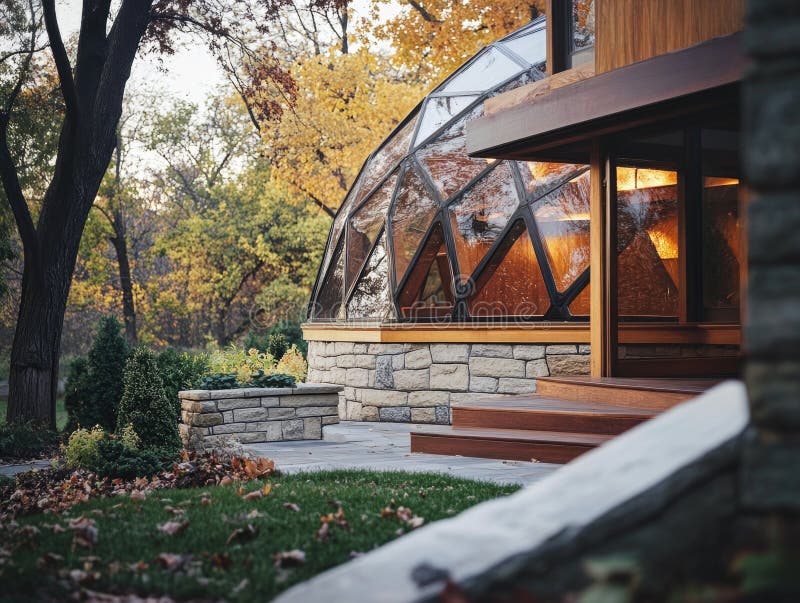 House Viewed through Glass Window Stock Image - Image of room ...
