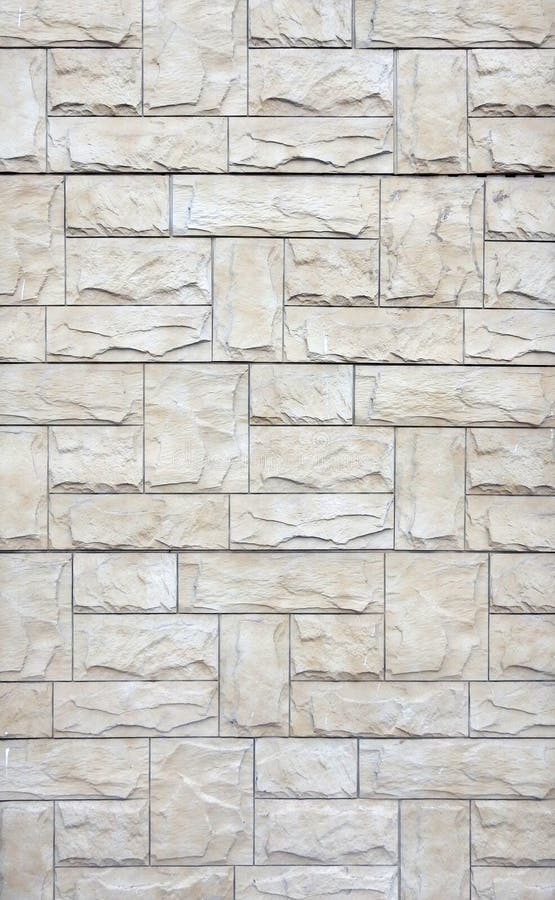 The House Wall is an Imitation of White Stone Masonry Stock Photo ...