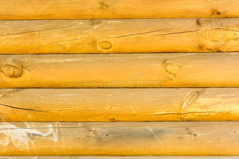 House Wall Made from Tree Trunks Stock Photo - Image of rain, design ...