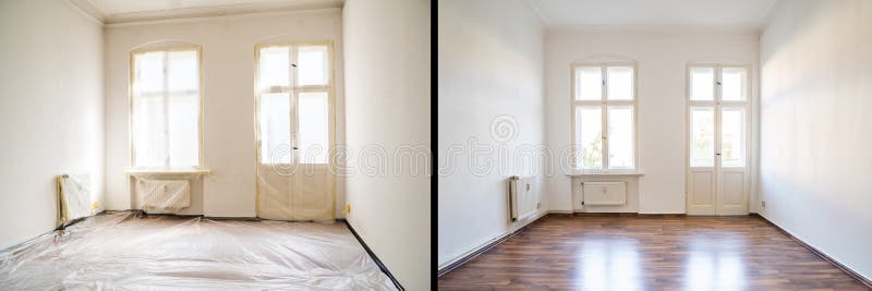 House Wall Paint Inside stock photo. Image of interior - 255760254