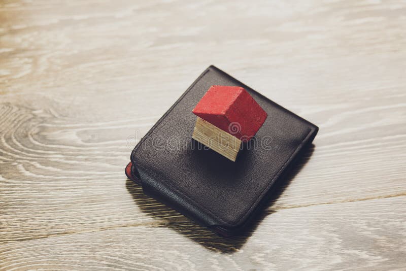 House on wallet stock photo. Image of agent, broker - 138102364