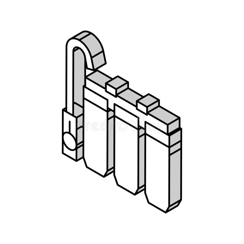 House Water Filter Isometric Icon Vector Illustration Stock Vector ...