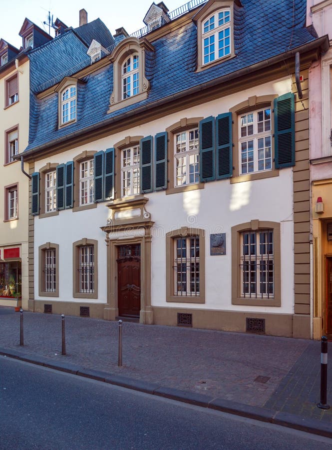 Karl Marx house in Trier stock image. Image of residential - 5445011