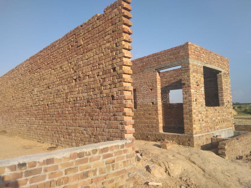 A House Which is Under Construction Stock Photo - Image of construction ...