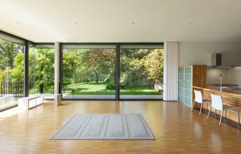 House, wide living room stock photo. Image of design - 43295632