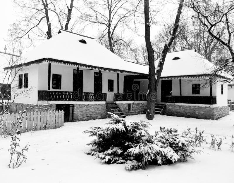House in winter stock photo. Image of snow, ancient, traditional - 22428972
