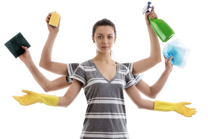 House work stock image. Image of tasking, lady, multitasking - 41039223