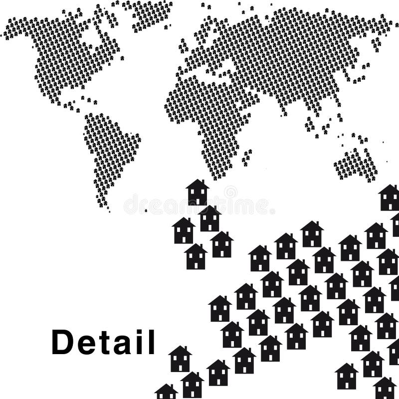 House world stock vector. Illustration of door, cartography - 6018861