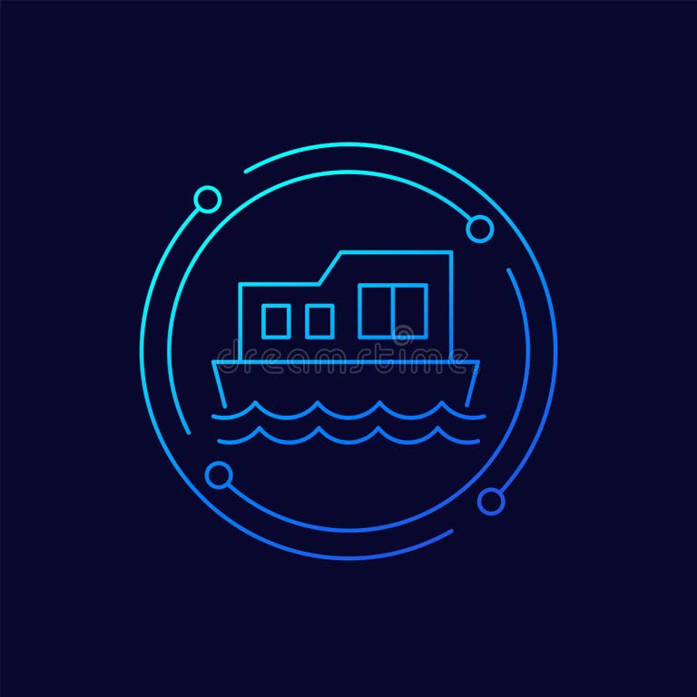 Houseboat Icon Stock Illustrations – 506 Houseboat Icon Stock ...