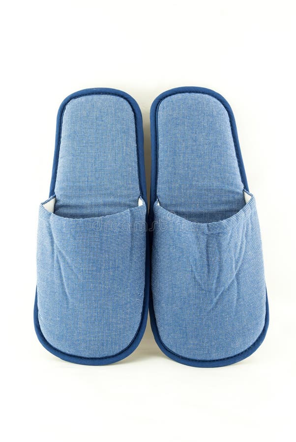 Household blue slippers stock image. Image of bedtime - 33509001