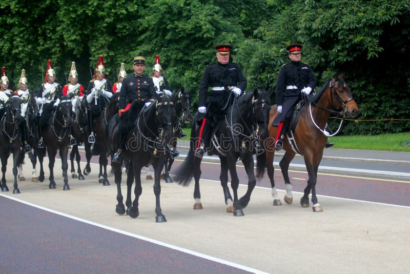 The Household Cavalry Mounted Regiment London England Editorial Photo ...